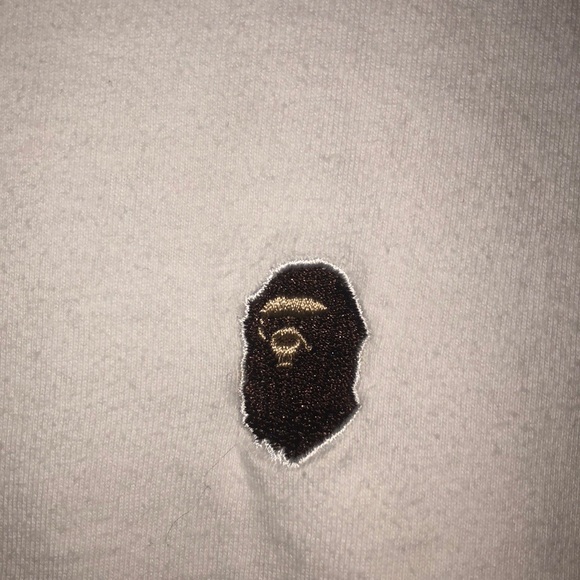 Bape | Shirts | White Bape Tee | Poshmark